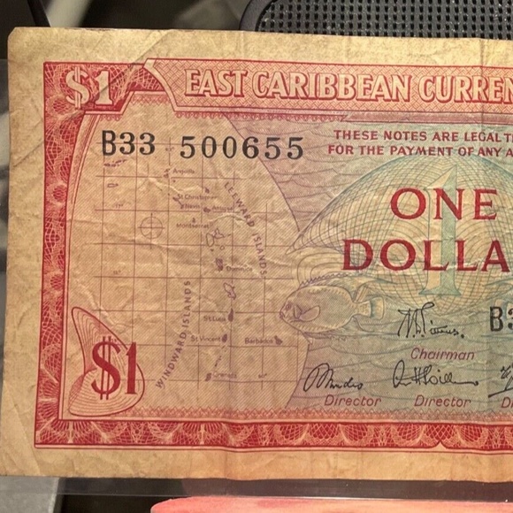 Office | Banknote East Caribbean States 1 Dollar | Poshmark